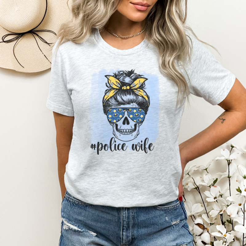 Police Wife Skeleton | Stray Glitter Designs